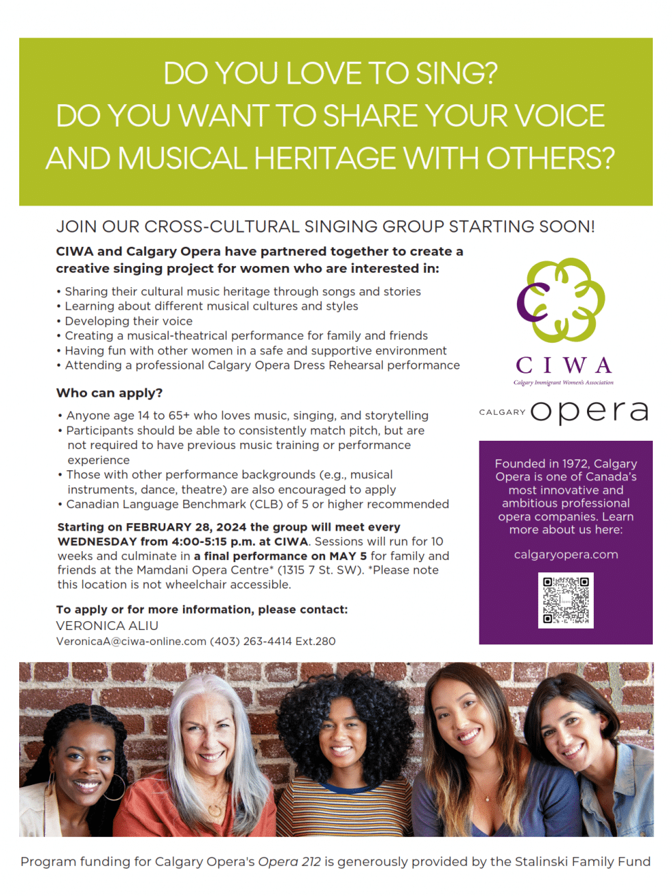 Join our cross-cultural singing group! - CIWA